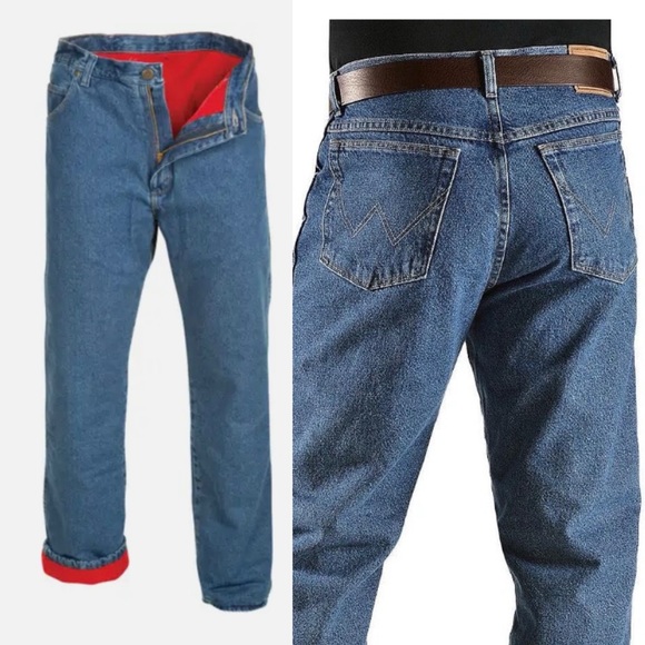 Wrangler | Jeans | Wrangler Thermal Fleece Lined Rigged Jeans Insulated ...